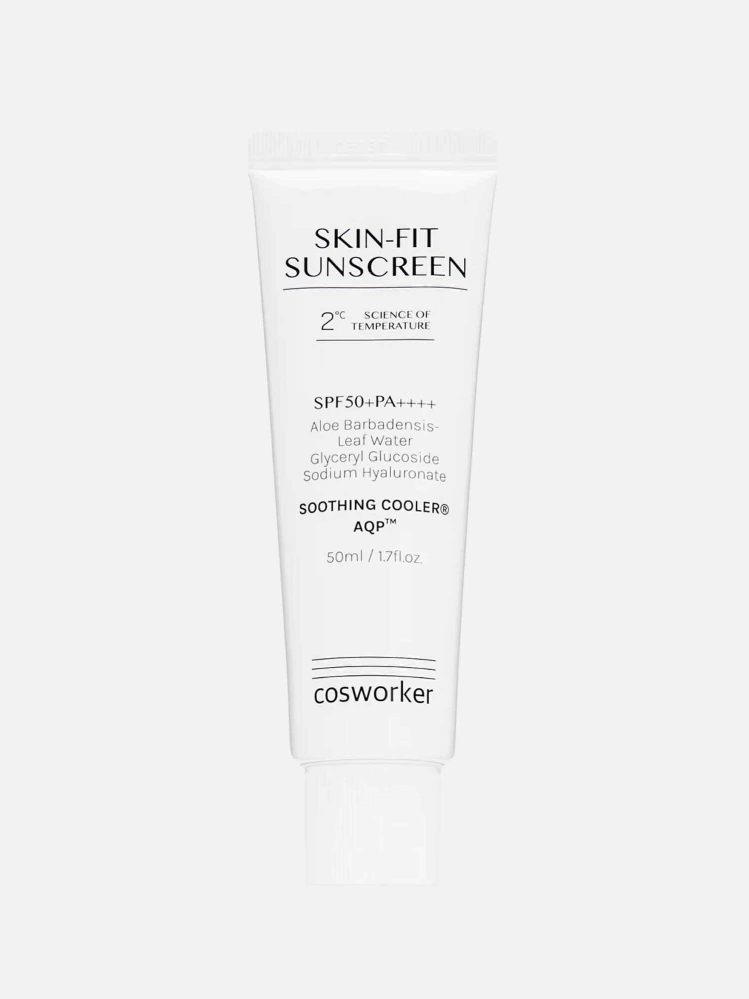 COSWORKER Солнцезащитный крем для лица Skin-Fit Sunscreen SPF50+
