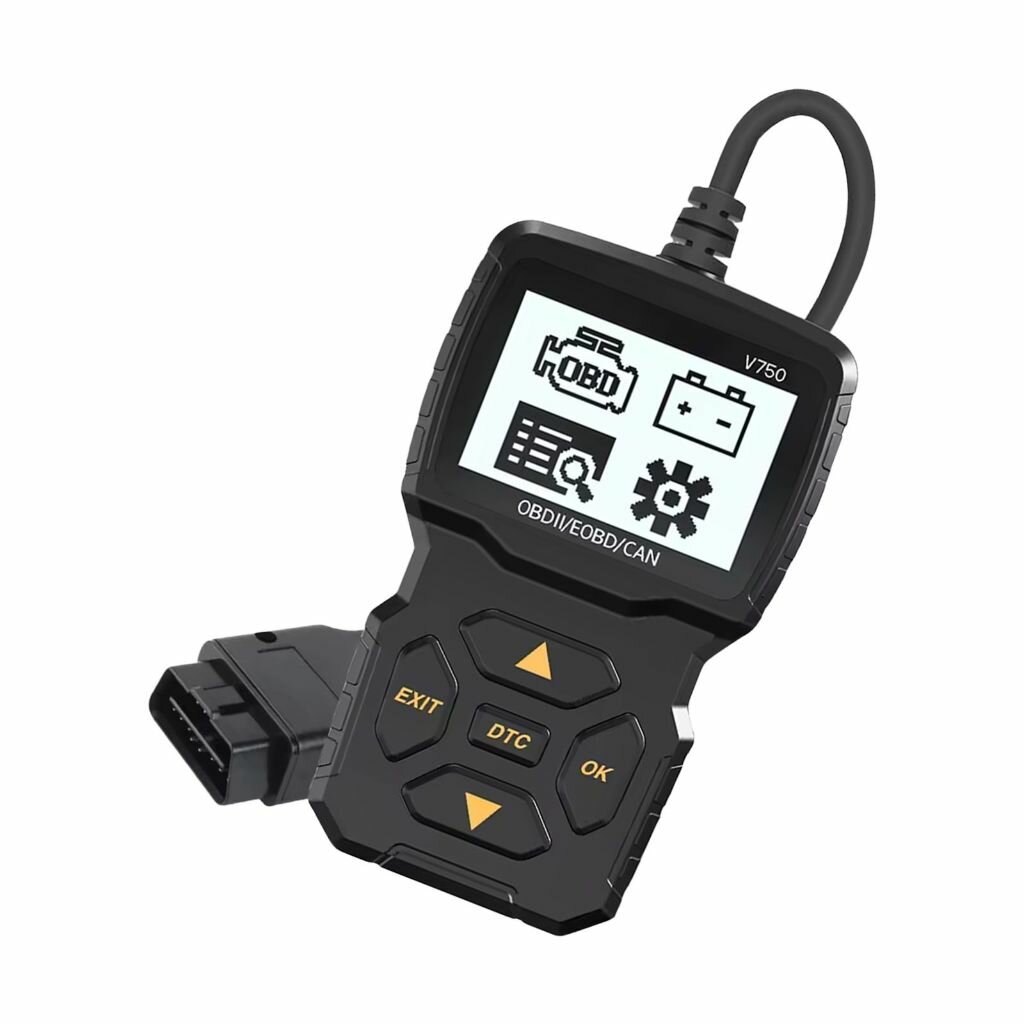 V750 автомобильный сканер OBD2 считыватель кода OBD2 прибор для диагностики неисправностей автомобиля
