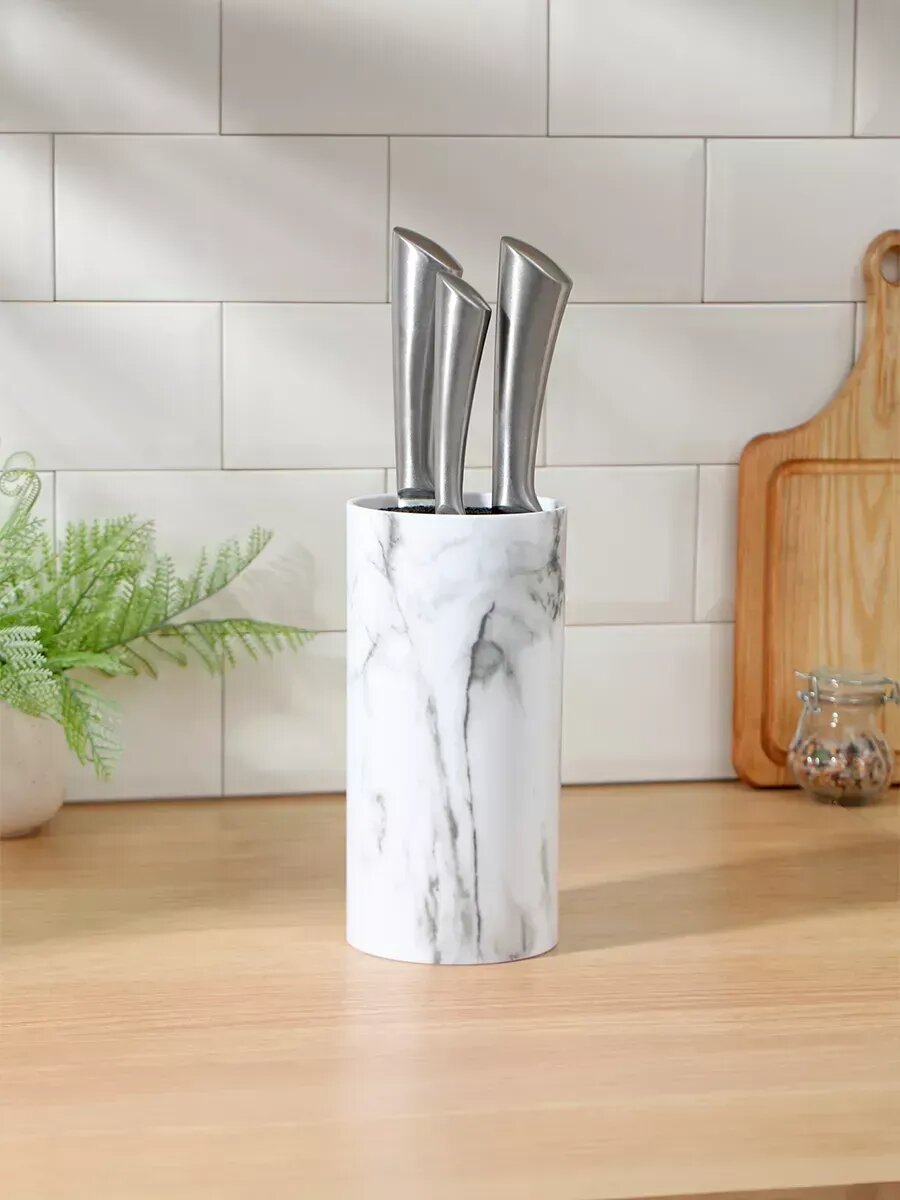 Подставка для ножей на кухню с наполнителем 22х11 см