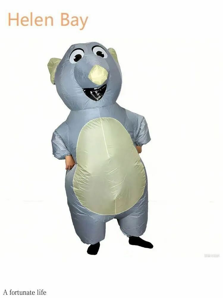 Надувной костюм мыши для взрослых (с вентилятором) водонепроницаемый, размер 150-190 см