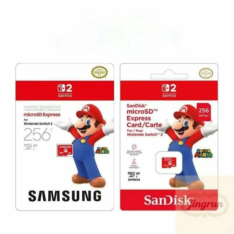 SanDisk or Sumsung microSD Express Card для Nintendo Switch 2 - 256 GB
