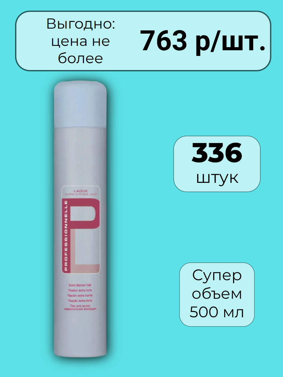 Оптом 336 шт. Лак для волос Schwarzkopf Laque super strong hold 500 мл