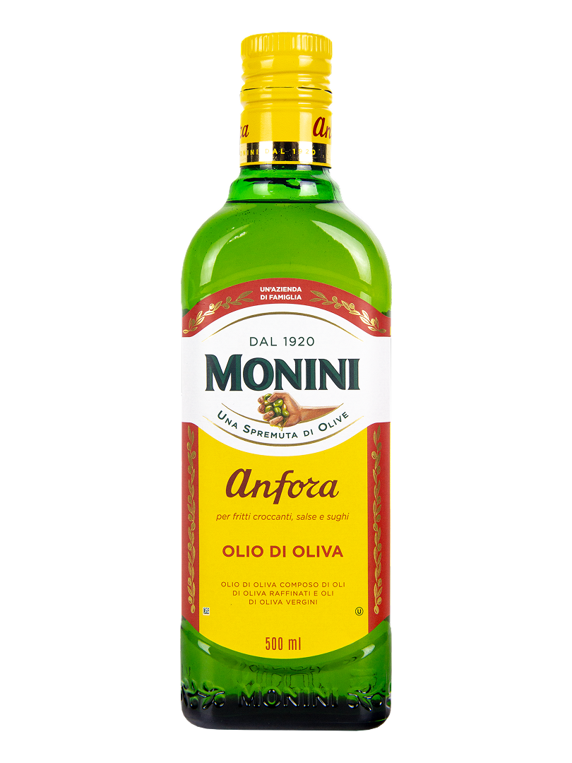 Оливковое масло Monini Anfora рафинированное c добавлением нерафинированного оливкового масла, 0,5 л