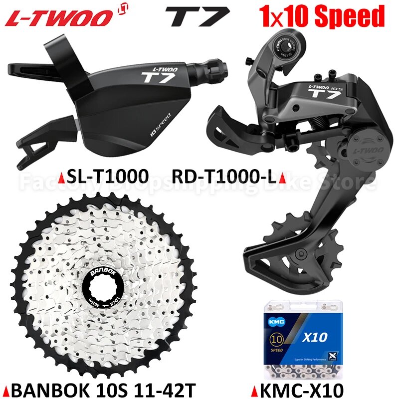 LTWOO T7 1x10 Speed MTB Rear Derailleur Kit, 42T