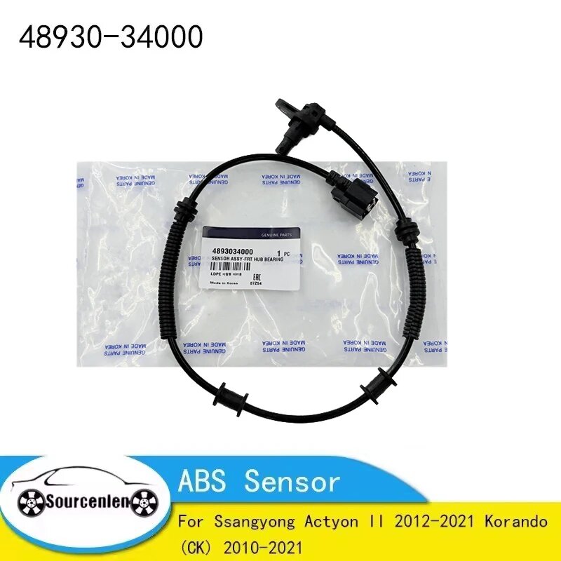 Датчик скорости колеса ABS 48930-34000 для Ssangyong Actyon II 2012-2021 Korando(CK) 2010-2021 4893034000 48930 34000