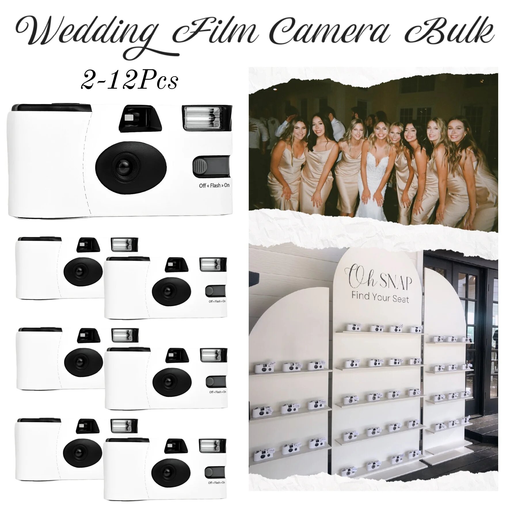 Одноразовые фотоаппараты с вспышкой, 2-12 шт 12pcs(27 photos)