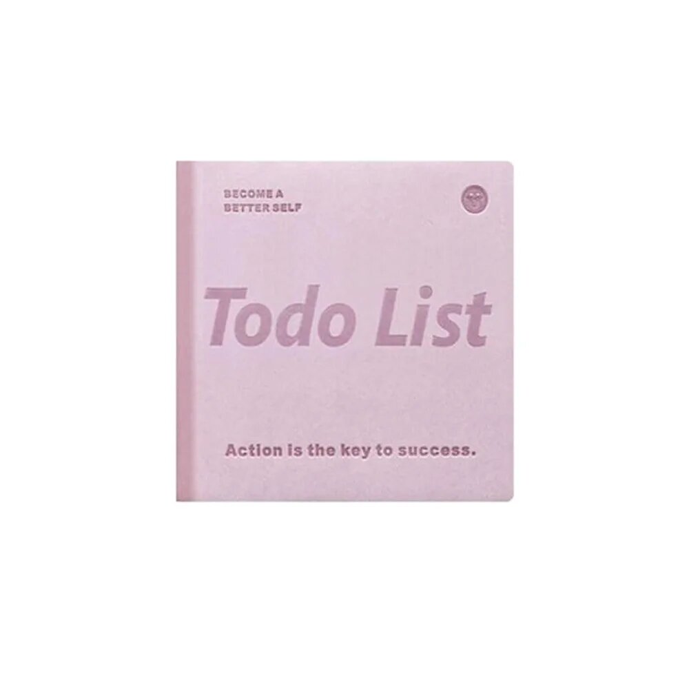 Розовый ежедневник "Todo List" Action is the key to success.
