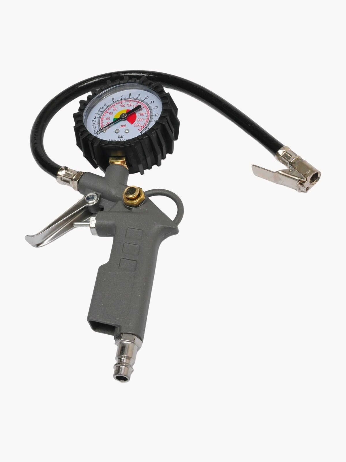 Пистолет для подкачки шин для ГАЗ 3302 Газель, 3110 Волга, УАЗ 3151, Зил 130 с манометром