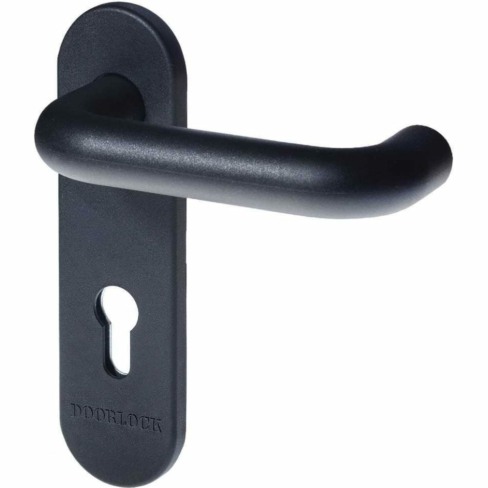 Гарнитур для пожарных дверей Doorlock v s38kp/f pz72 серия variant, на короткой накладке, черный, подпружиненный