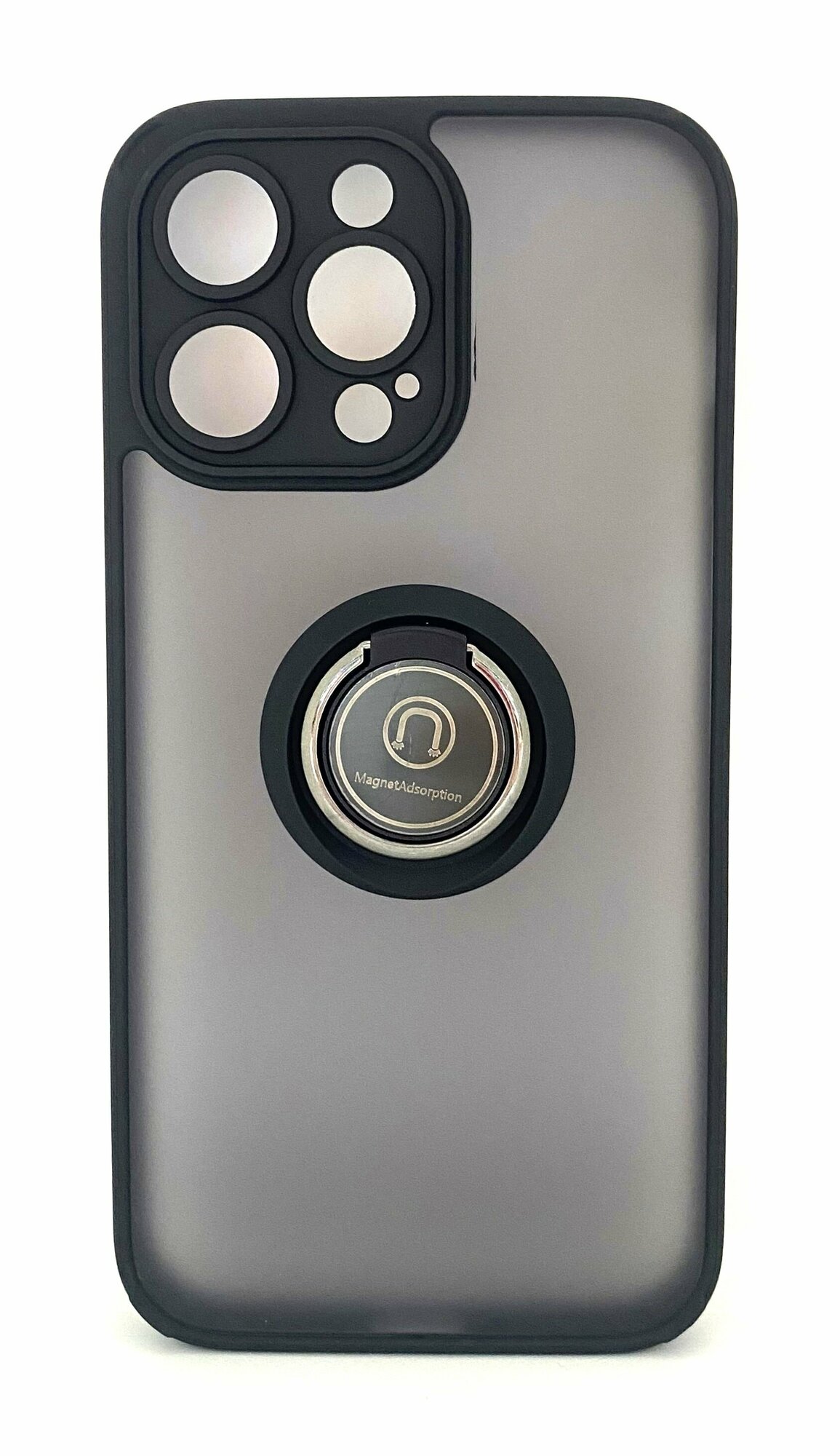 Брони чехол для IPhone 14 Pro Max, противоударный, с кольцом-подставкой, металлическая пластина