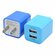 Зарядное устройство HCJTWIN Large point dual, 2 USB, 1А, темно-синее