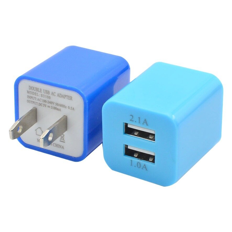 Зарядное устройство HCJTWIN Large point dual, 2 USB, 1А, 220 В