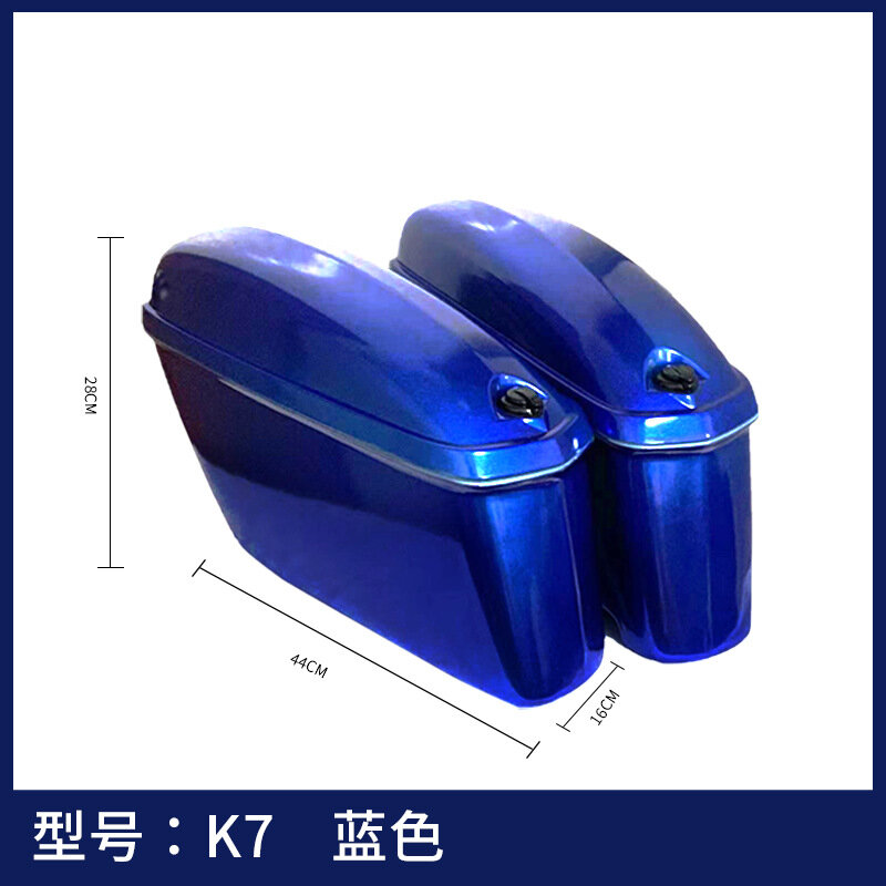 Синий боковой кофр для мотоцикла, универсальный боковой кофр, ящик для хранения, боковой кофр, подвесной кофр
