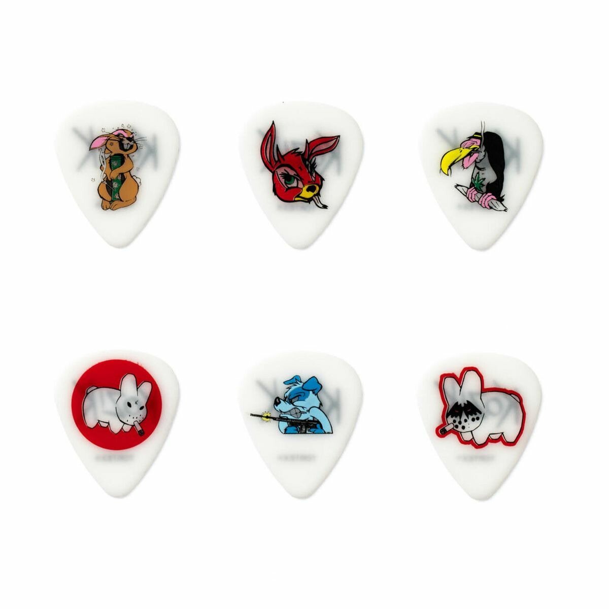 Набор медиаторов 6шт. Dunlop BL109P100 Frank Kozik 6Pack