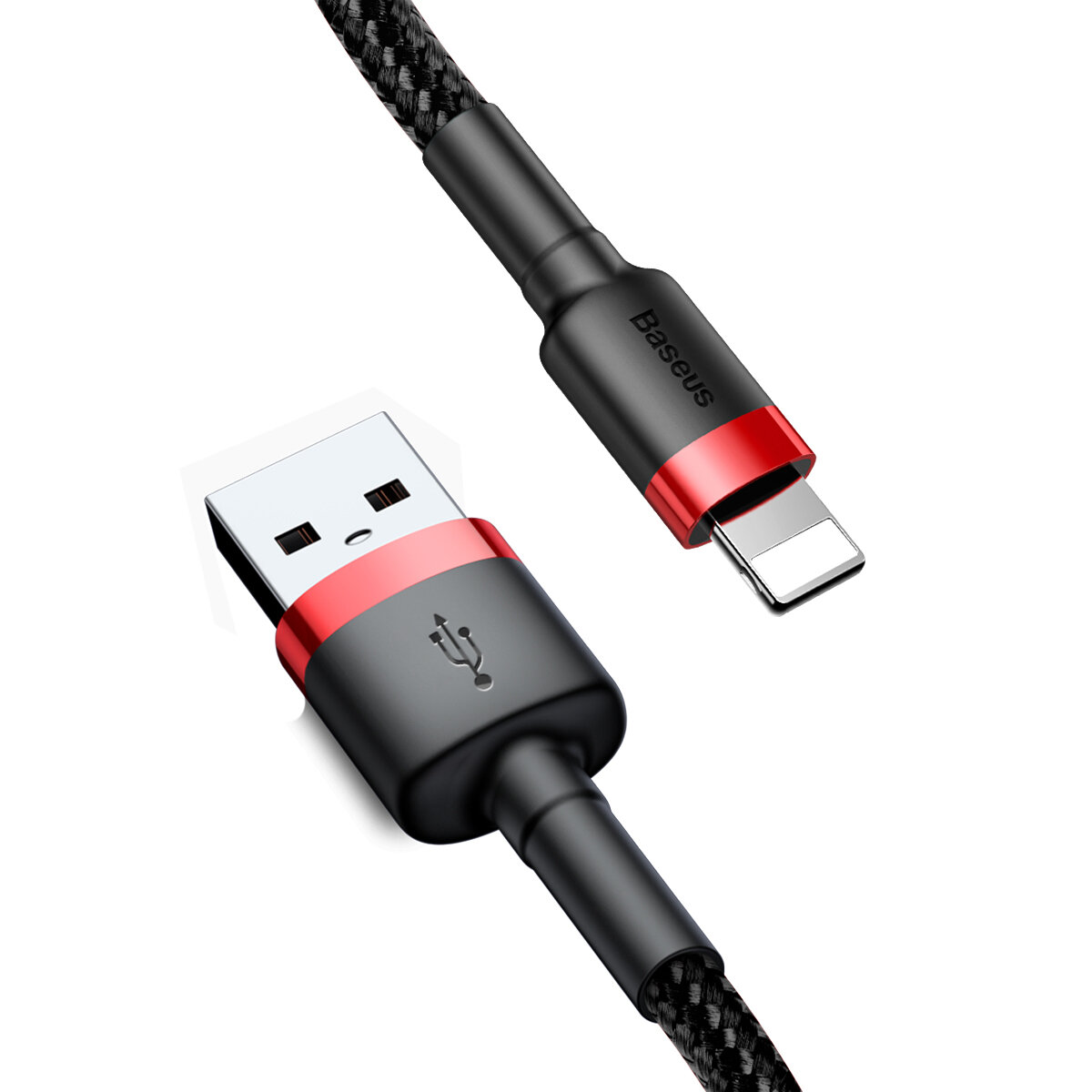 Кабель Baseus Cafule Lightning 2 м CALKLF-C19, USB-A — Lightning, для iPhone, iPad — фото 1