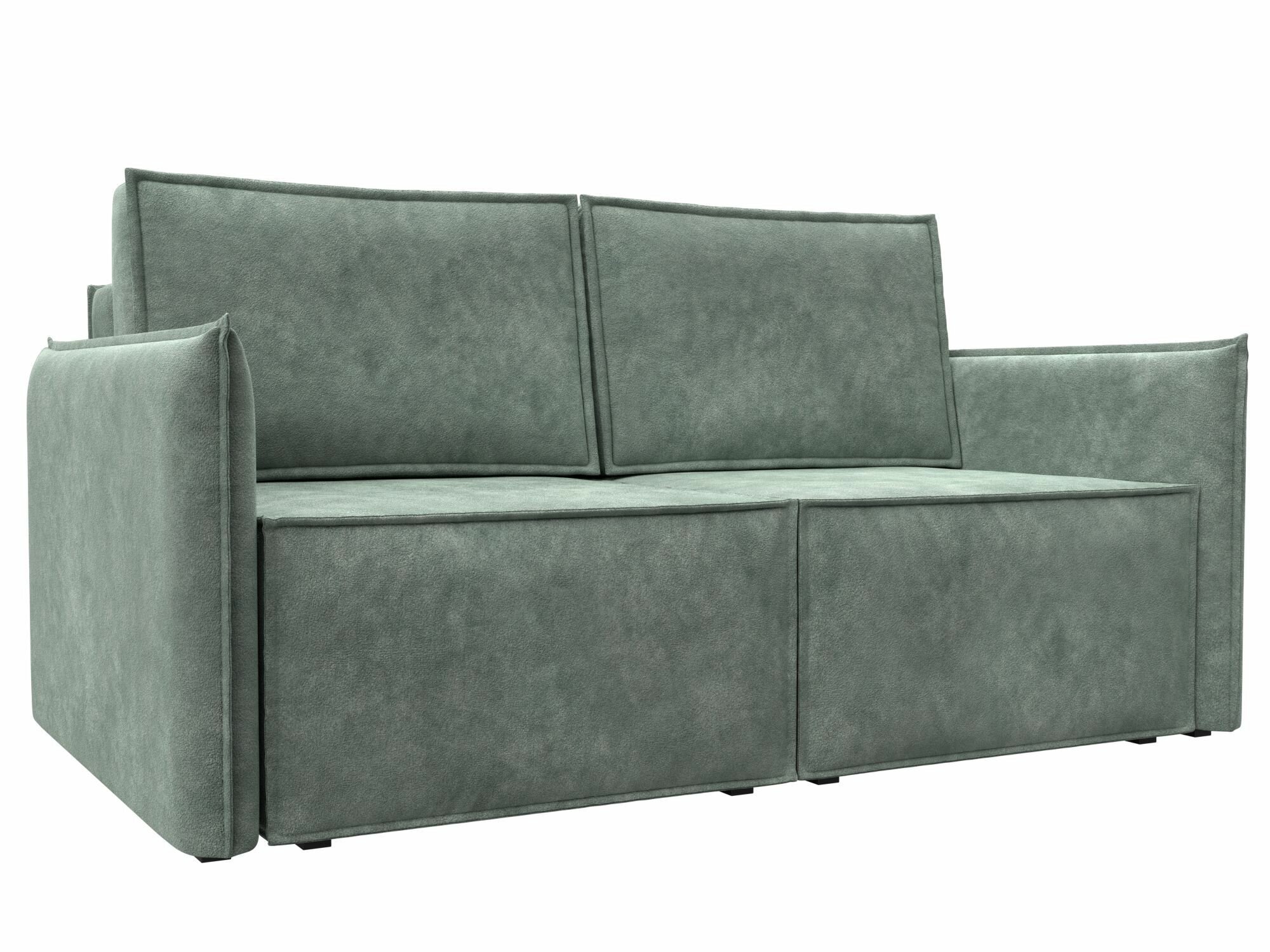 Диван прямой Либерти мини, велюр, Еврософа, независимые пружины, Хит Диванов