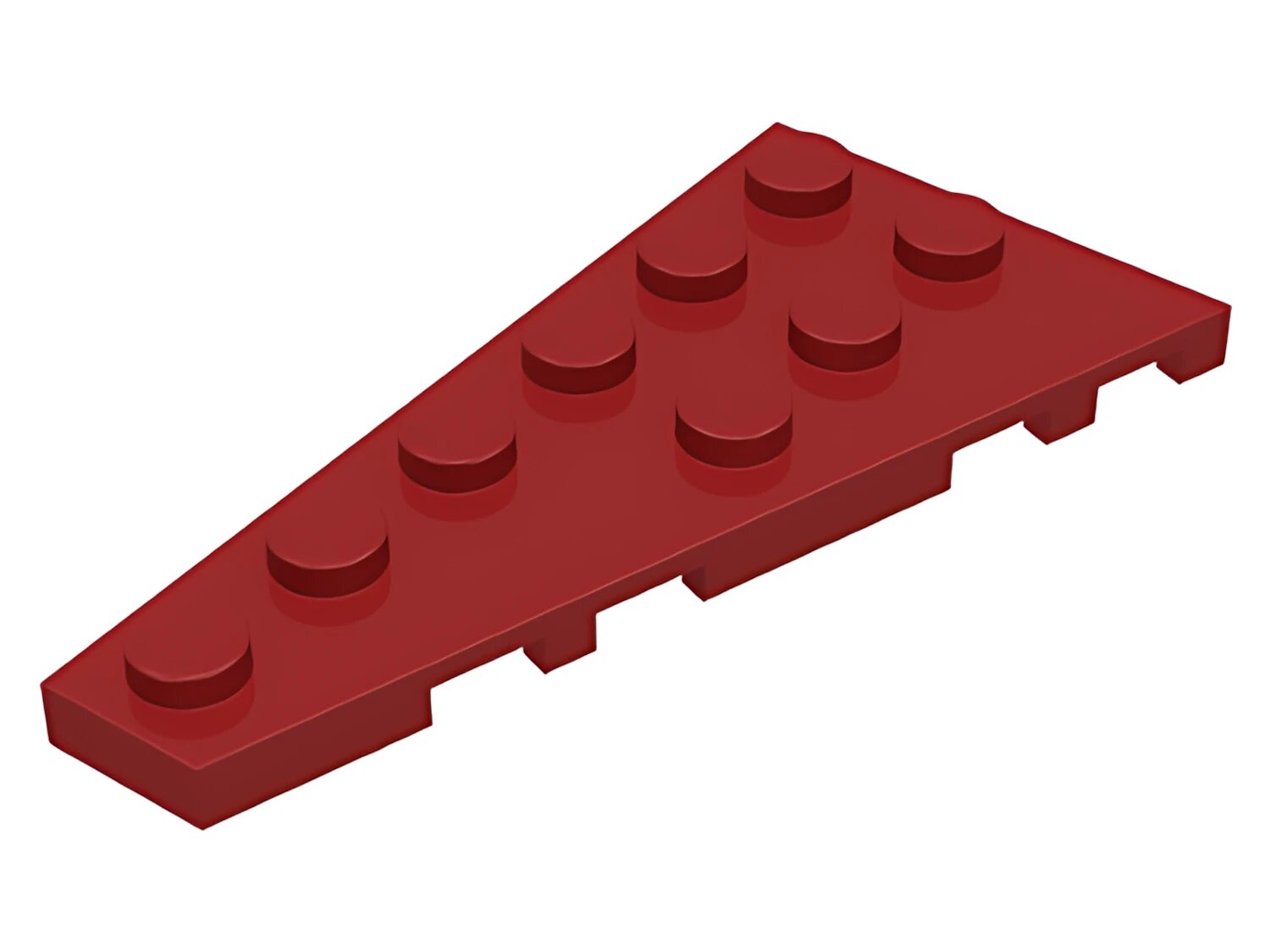 Деталь LEGO Клиновидная пластина Lego Wedge, Plate 6 x 3 Left 54384 Dark Red U