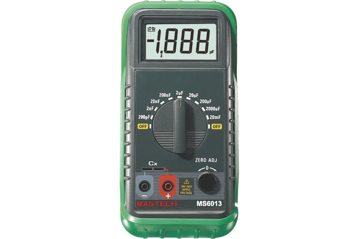 Цифровой мультиметр измеритель емкости Mastech MS6013, противоударный, оригинал