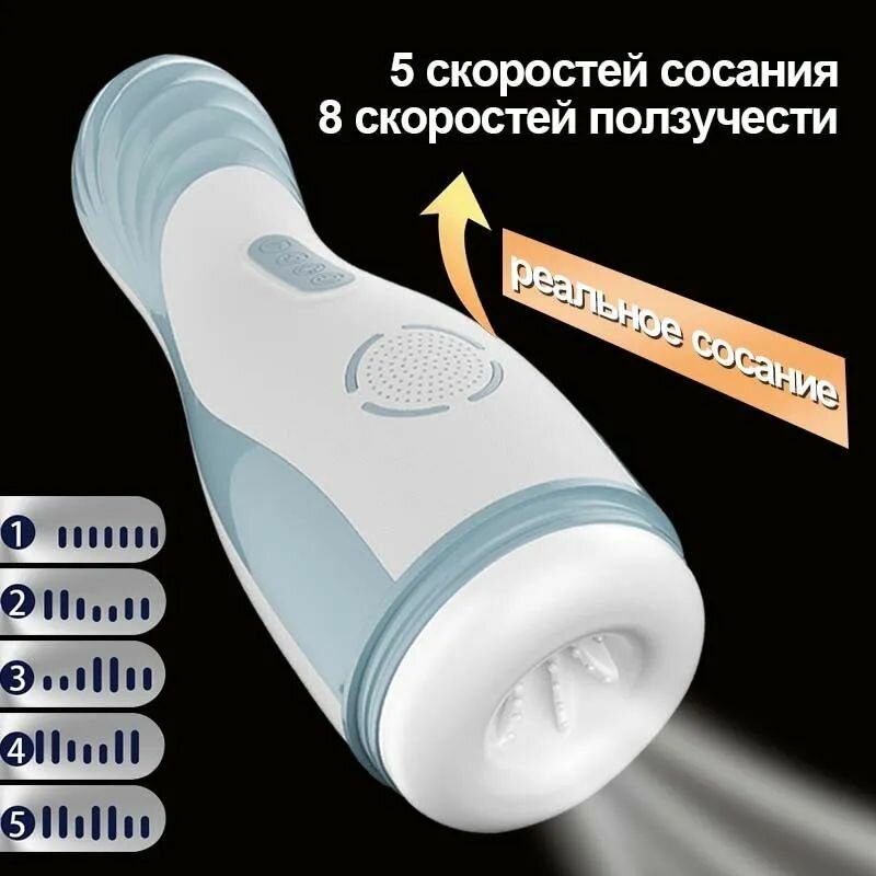 Устройство для мужской мастурбации, мужской сосательный аппарат, многочастотная вибрирующая чашка для мастурбации, массажер, секс-игрушка с регулируемой температурой тела + зарядка через USB
