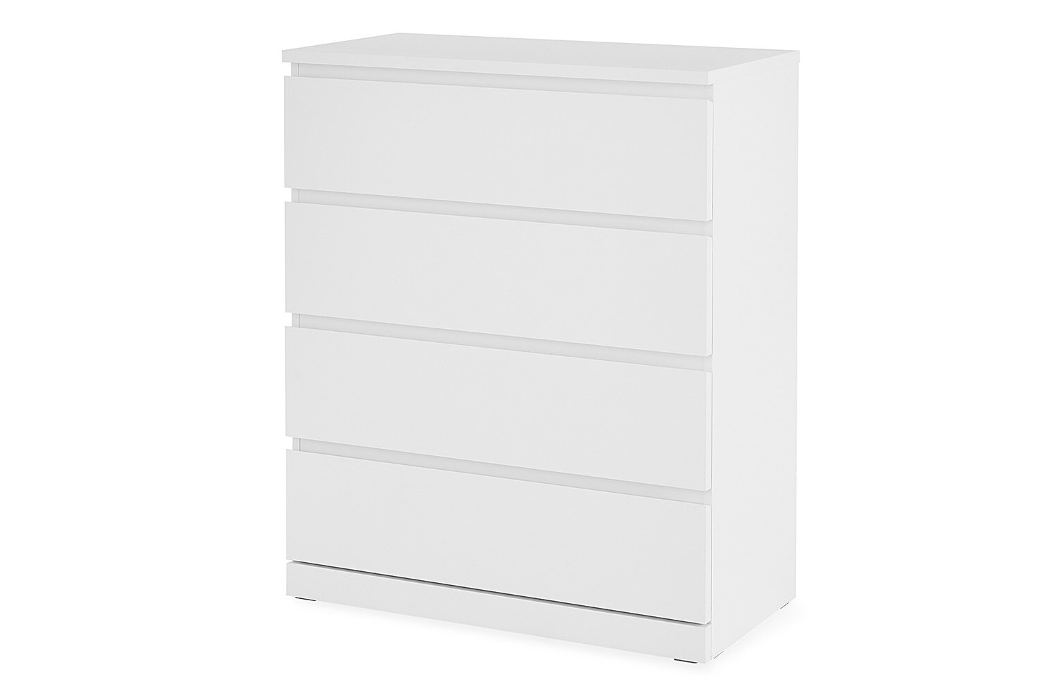 Комод напольный Hoff Варма, 80х100х40 см, для гостиной/для спальни/для прихожей, 4 ящика, матовый фасад, ДСП шпонированный, цвет белый
