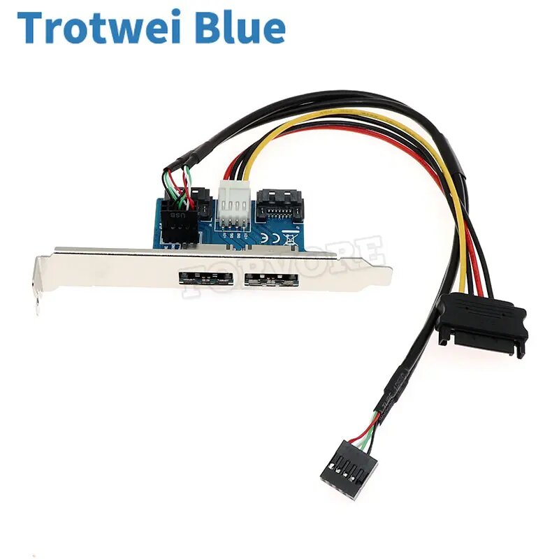 Trotwei Dual Power over eSATA to Dual SATA Adapter