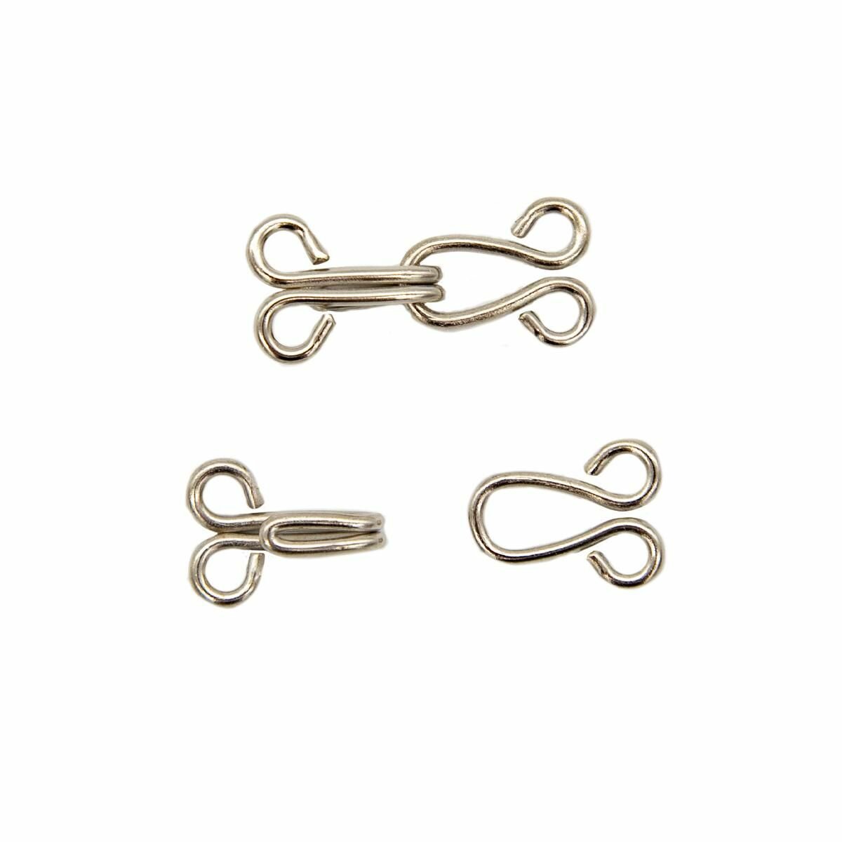Крючки и петли Hobby&Pro Большие, никель, 8 комплектов, 540901, 5 шт