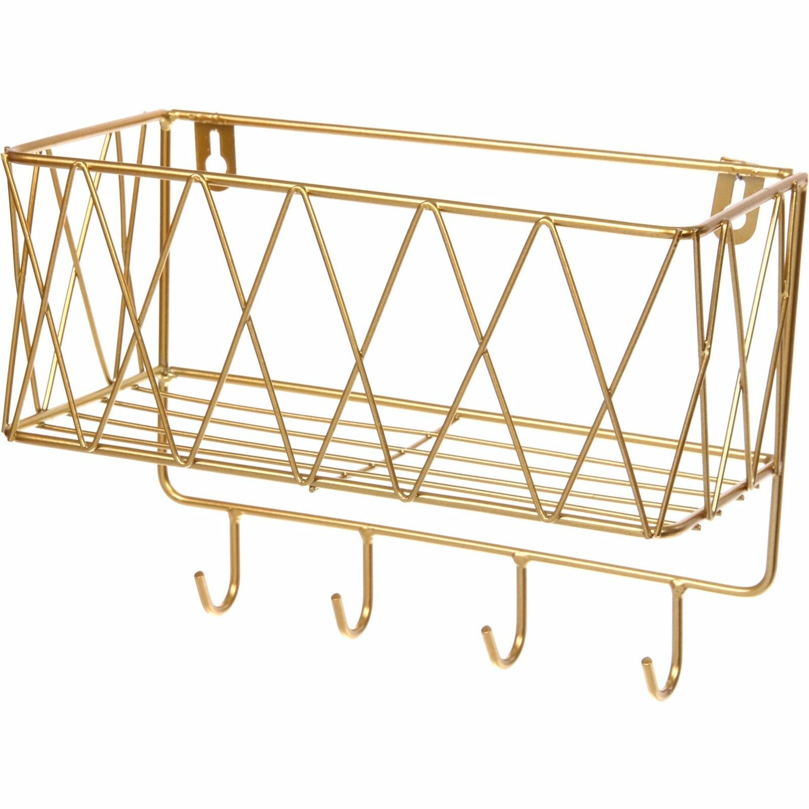 Ключница настенная КНР металлическая "Лофт Вост" Тарти Тан, цвет золото, 24,5х11х18,5