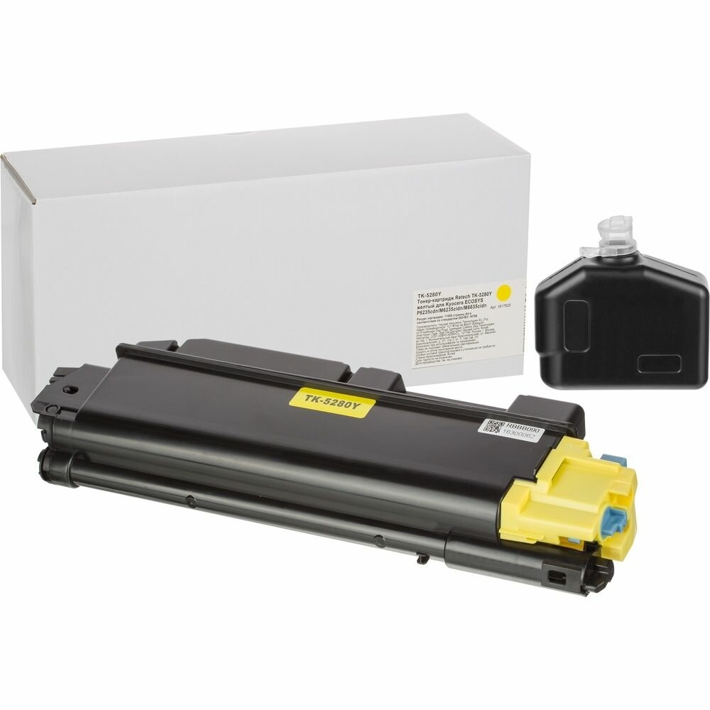 Тонер-картридж Retech желтый, для Kyocera P6235/6635 (TK-5280Y)