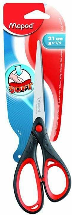 Ножницы Maped "Start Soft", 21 см, асимметричные, прорезиненные ручки (468310)