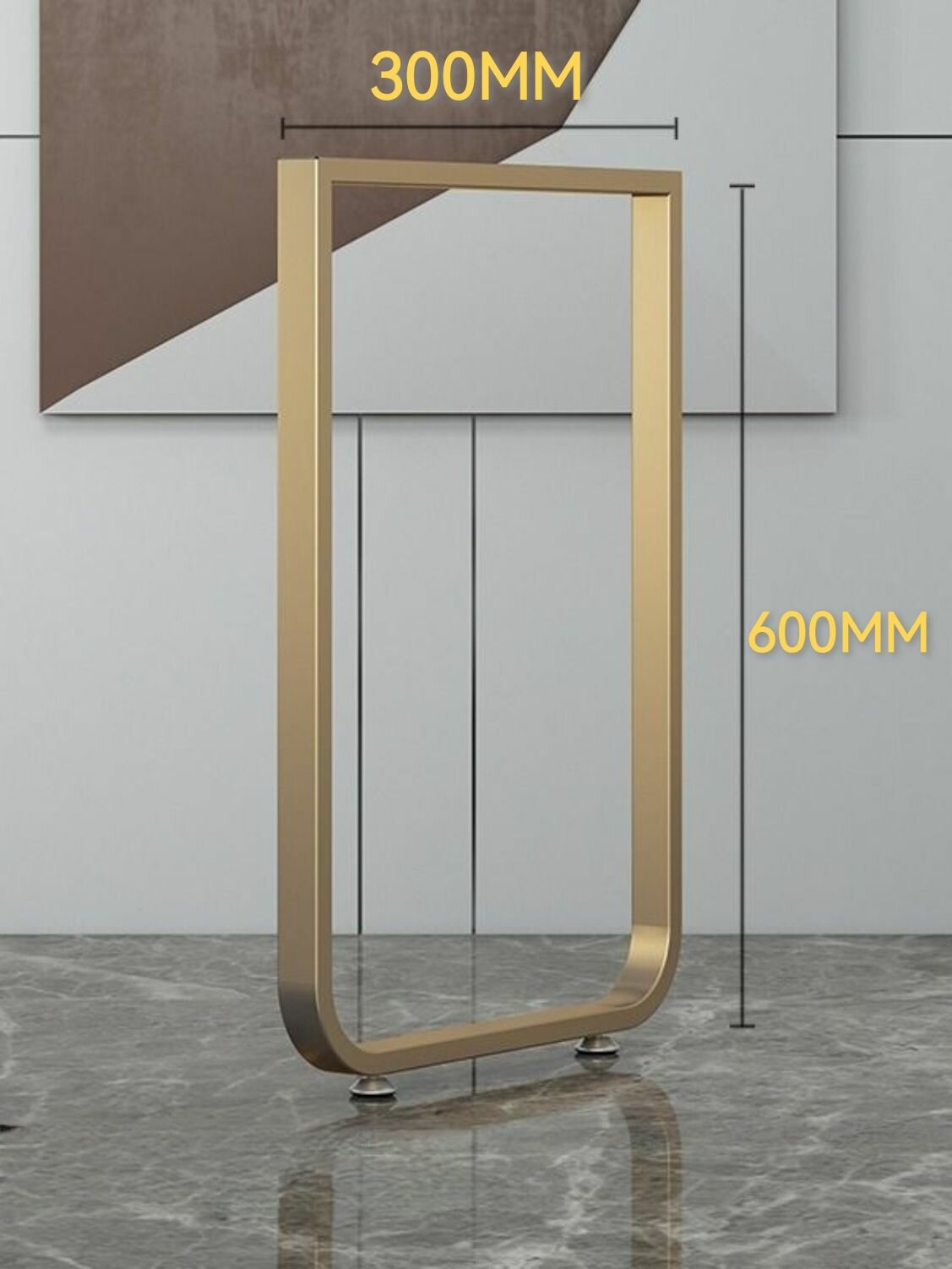 Основание Langtu, для стола, кованое железо, цвет черный, высота 60 см