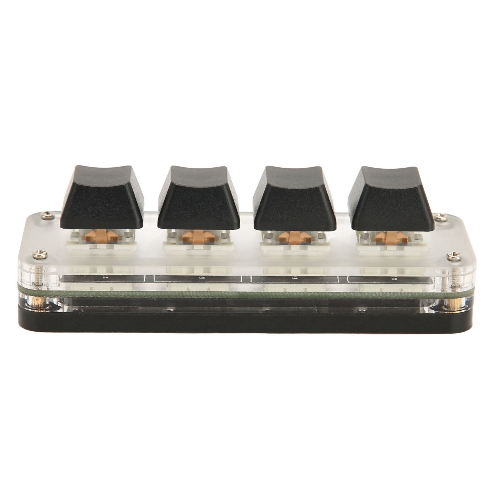 Программируемая клавиатура USB 4 клавиши Мини Портативная механическая клавиатура HID DIY Программируемая клавиатура RGB OSU Игровая клавиатура