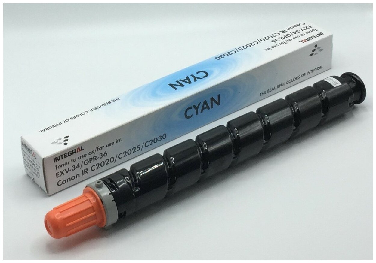 Картридж INTEGRAL EXV34 для IR Advance C2020/C2030/C2035/C2220/C2225/C2230 (GPR-36) 19К, аналог 3783B002, cyan