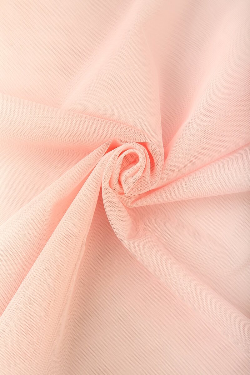 FTS-SM-GJ41 сетка эластичная мягкая фатин 40 г/м2 100×150 см, 100% полиэстер, розовый