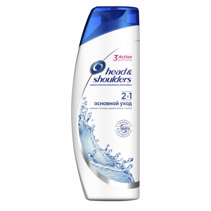 Head & Shoulders Шампунь от перхоти 2в1 мужской женский Основной Уход ...