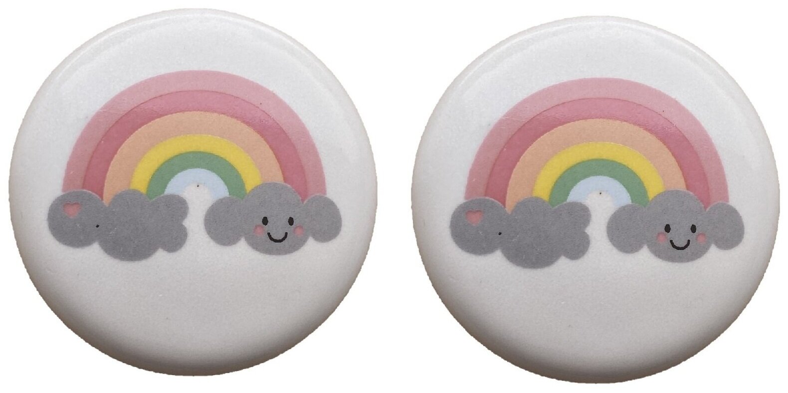 Ручки мебельные фарфоровые, ручной работы. Круглая с различными изображениями, покрытые глянцем. покрытые глазурью. 2 шт. + 2 шт. винта.