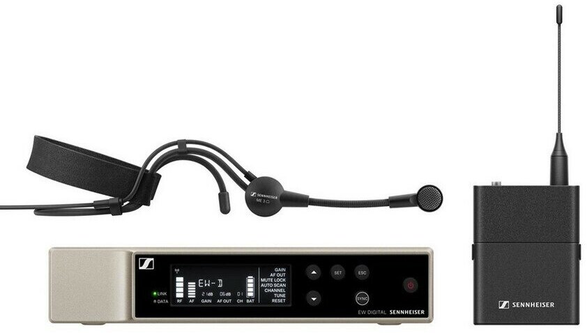 508712 EW-D ME3 SET (R4-9) Радиосистема с головным микрофоном, 552-607.8 МГц, Sennheiser