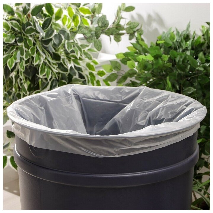 Мешки-вкладыши в бочку, 95*150 см, 227 л, 45 мкм, 3 шт, цвет прозрачный