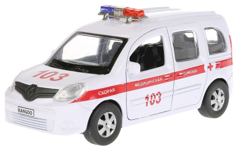 Машина Технопарк Renault Kangoo Скорая помощь, инерционная KANGOO-AMB