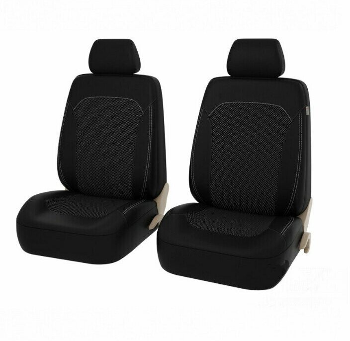 Чехлы на сиденья Talisman Next 2 Front черно-белые PSV