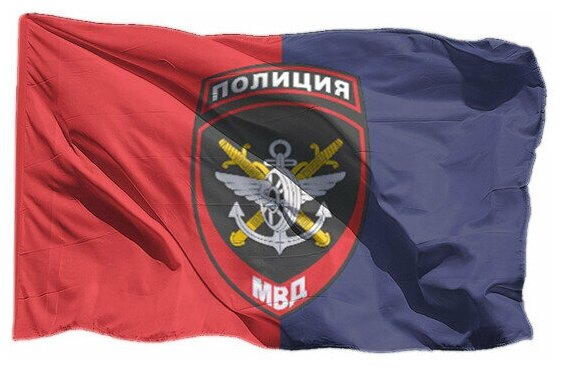 Флаг Транспортной полиции на флажной сетке, 70х105 см - для уличного флагштока