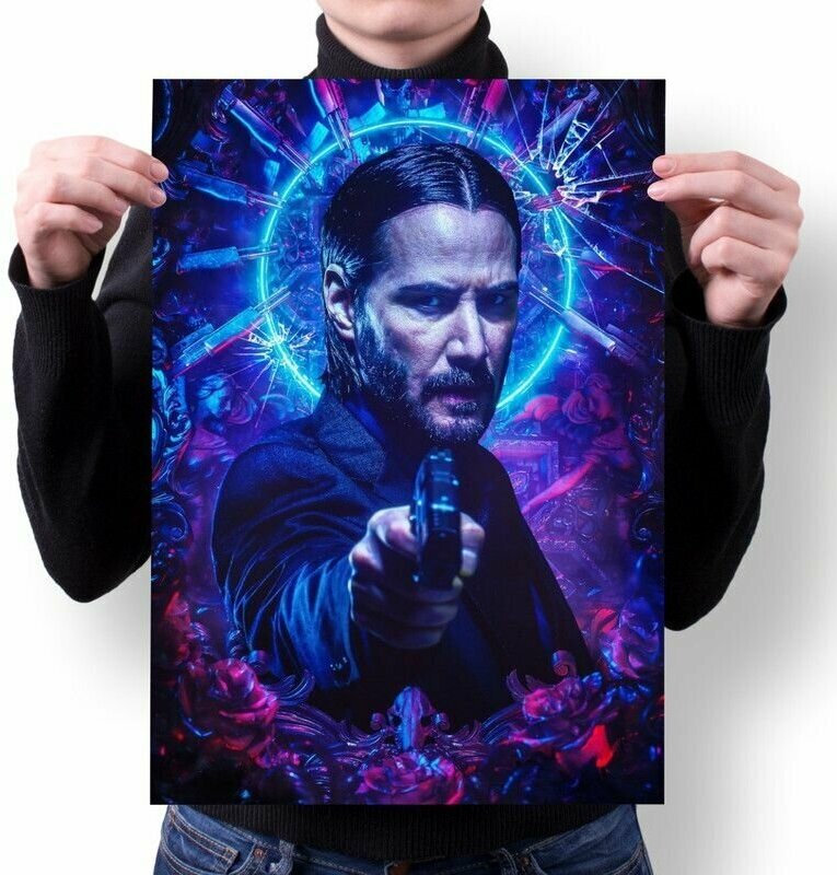 Плакат BUGRIKSHOP А4 принт "Джон Уик, John Wick" - JW0001