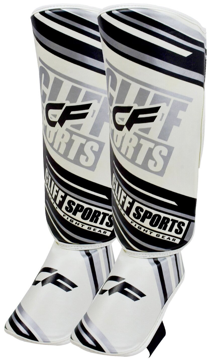 Защита голень-стопа CS-890 (FLEX) CLIFF цвет: бело-черный, размер: S