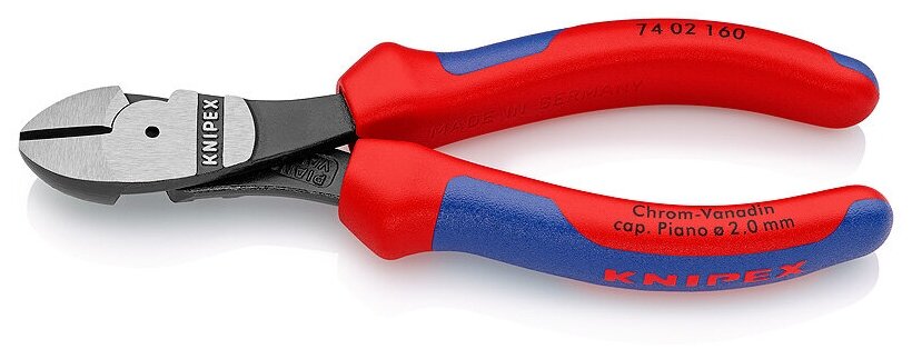 Кусачки боковые особой мощности KNIPEX KN-7402160