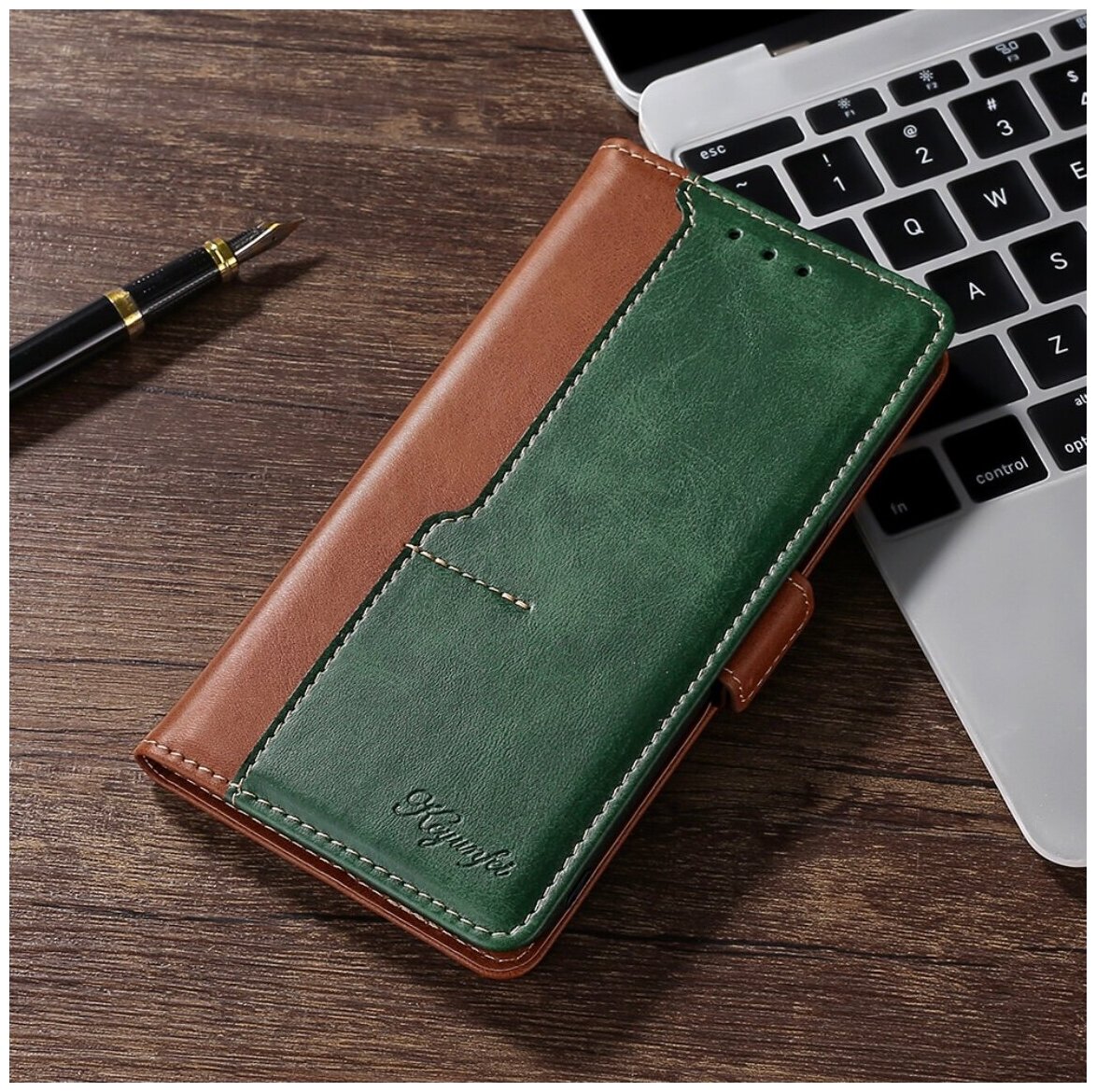 Чехол-книжка MyPads Cassa Della Borsa для Samsung Galaxy A7 (2017) SM-A720F 5.7 из импортной эко-кожи с отделением для банковских карт и визиток кр.