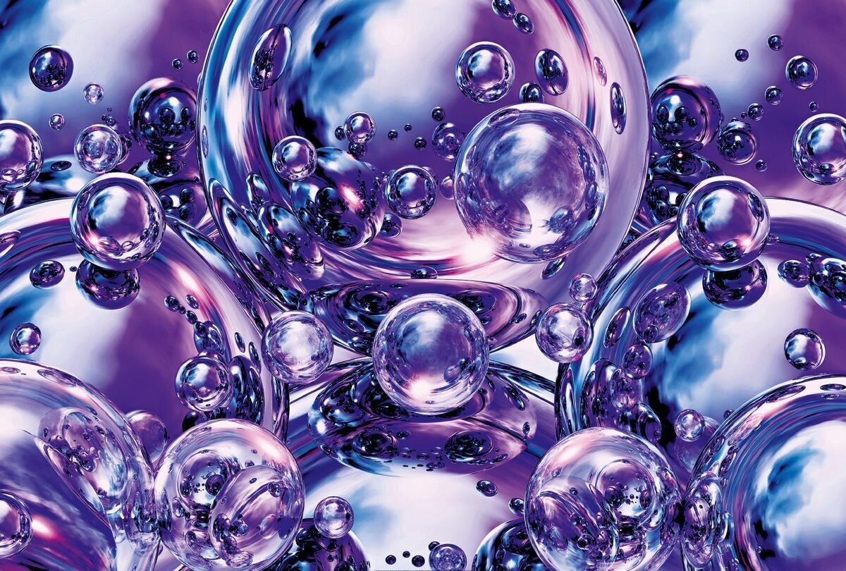 Фотообои флизелиновые с виниловым покрытием Пузыри И 067 400х270см