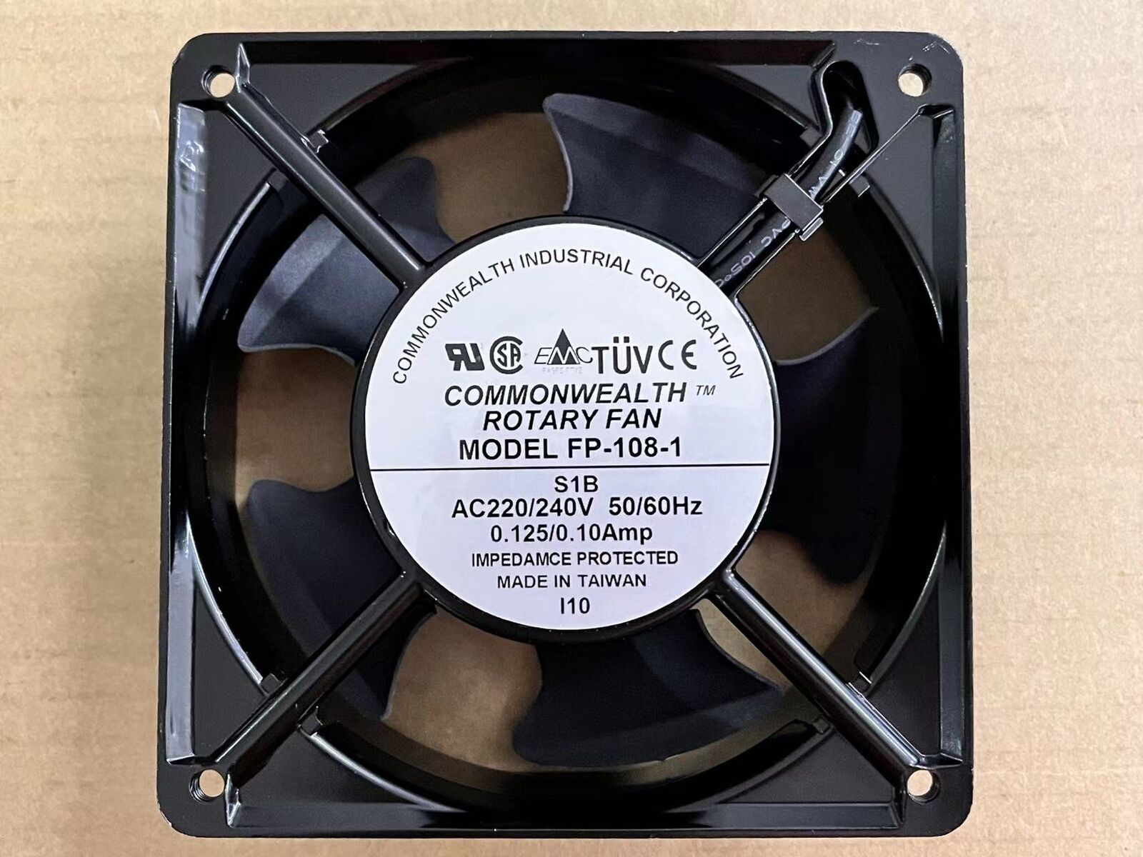 Универсальный 12038 FP-108-1 S1 B 220 / 240V 125/0.10 Amp 12CM AC вентиляторы -
