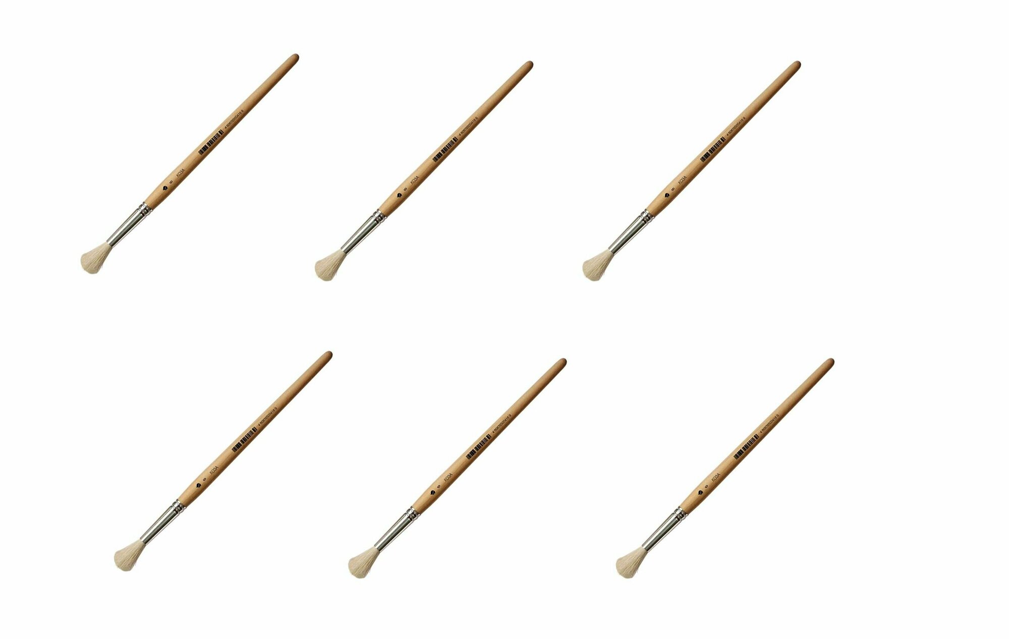 АртАвангард Кисть коза № 6, круглая, 6 шт