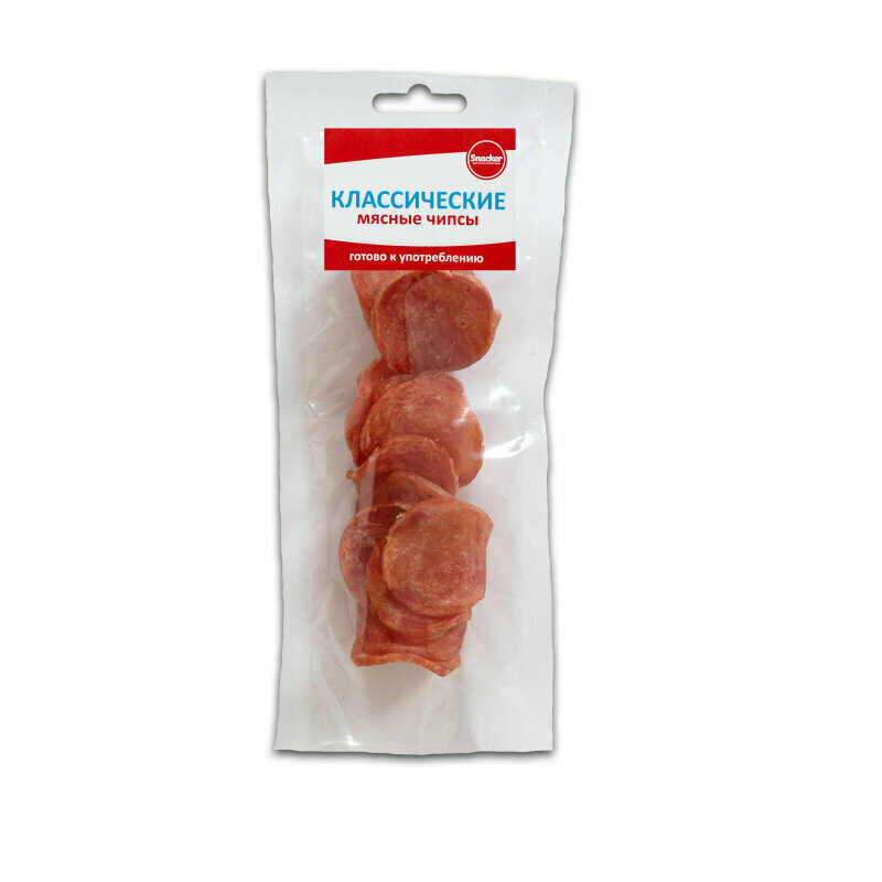Снеки Чипсы мясные Snacker классические, 50г, 1621359