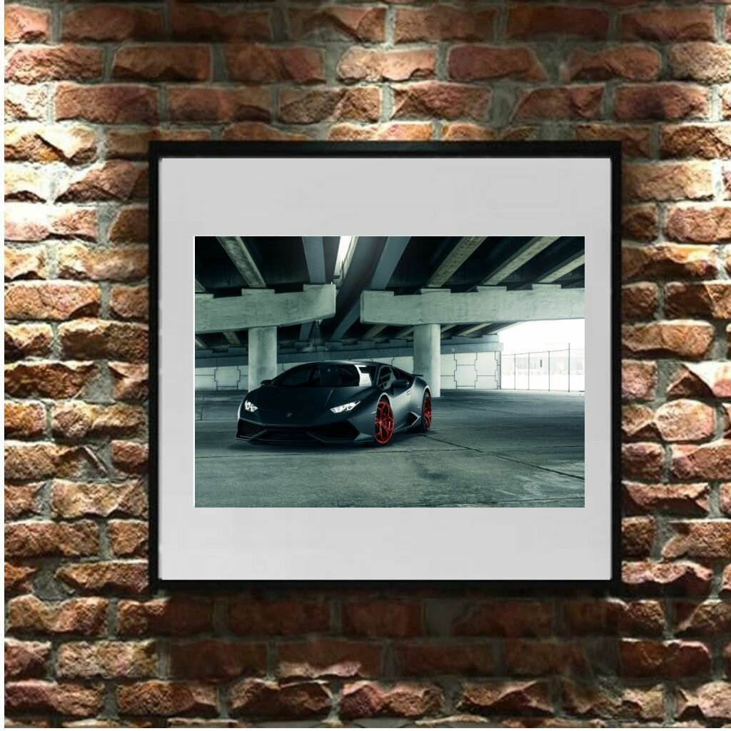 Плакат "lamborghini huracan" от Cool Eshe из коллекции "Автомобили", плакат А4