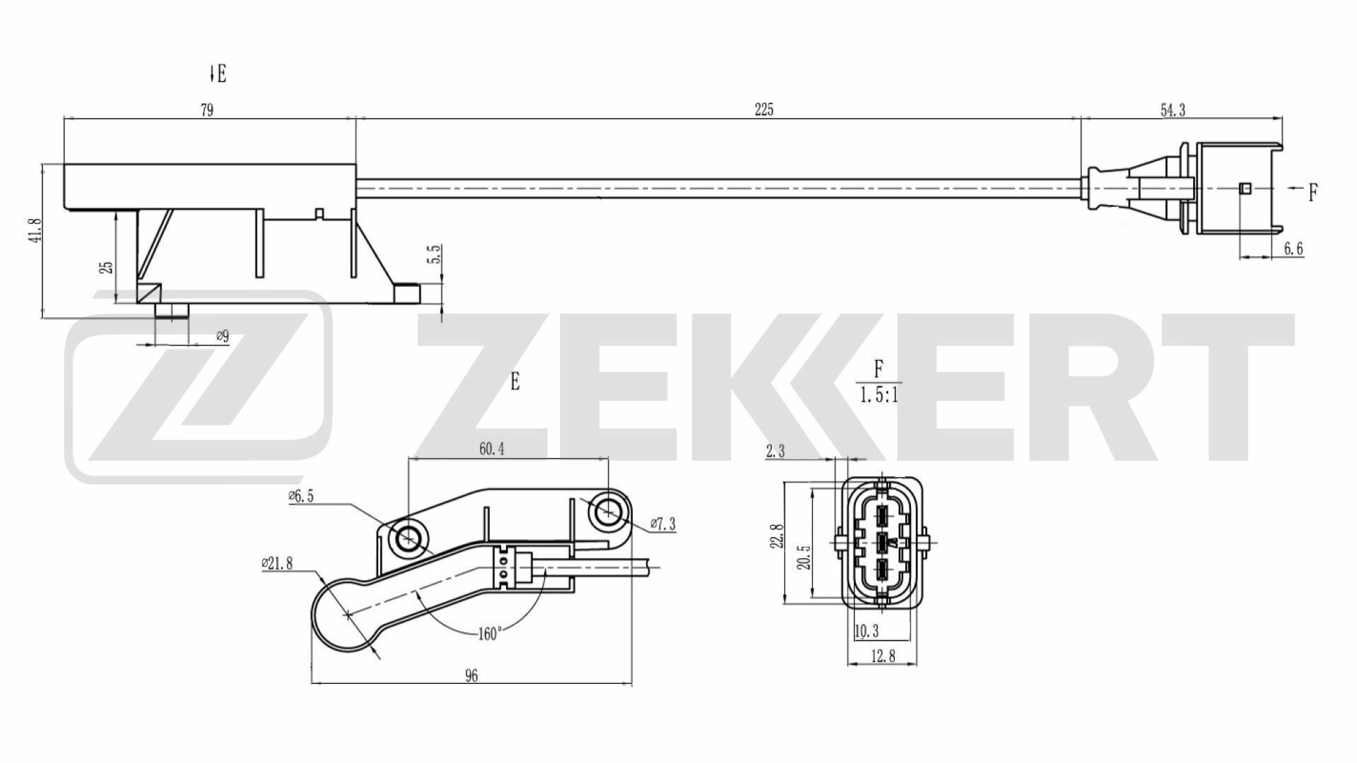 ZEKKERT se-5018 (1238425 / 138137 / 90526064) датчик положения распредвала Opel (Опель) Astra (Астра) g h 98- Corsa